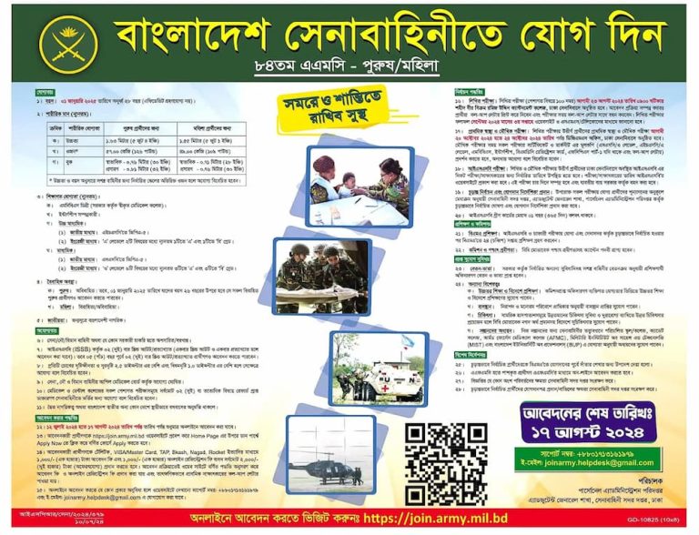 Bangladesh Army Job Circular 2024, Vacancies, Dates, And More